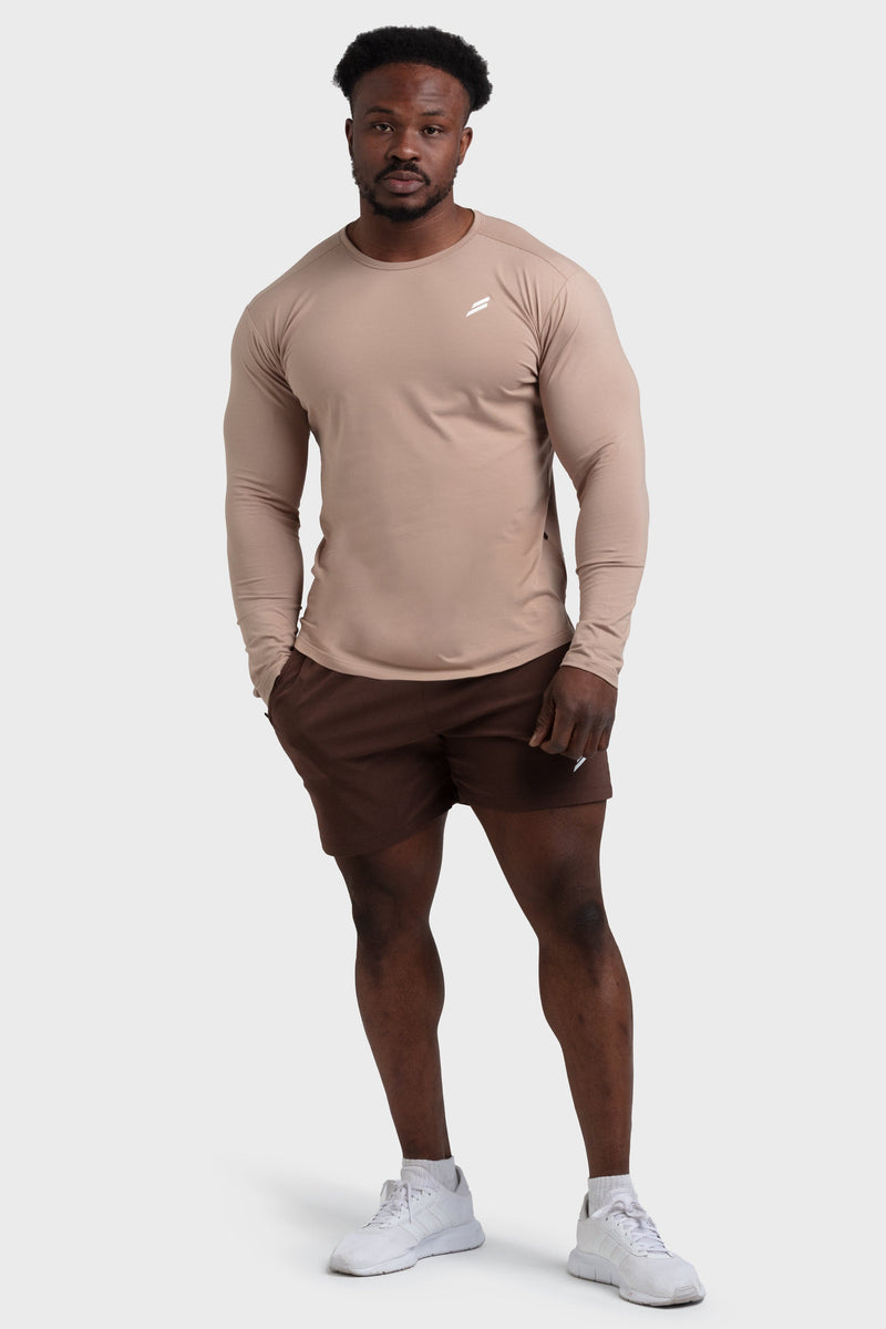 Mark Drop Long Sleeve - Light Taupe – DOYOUEVEN