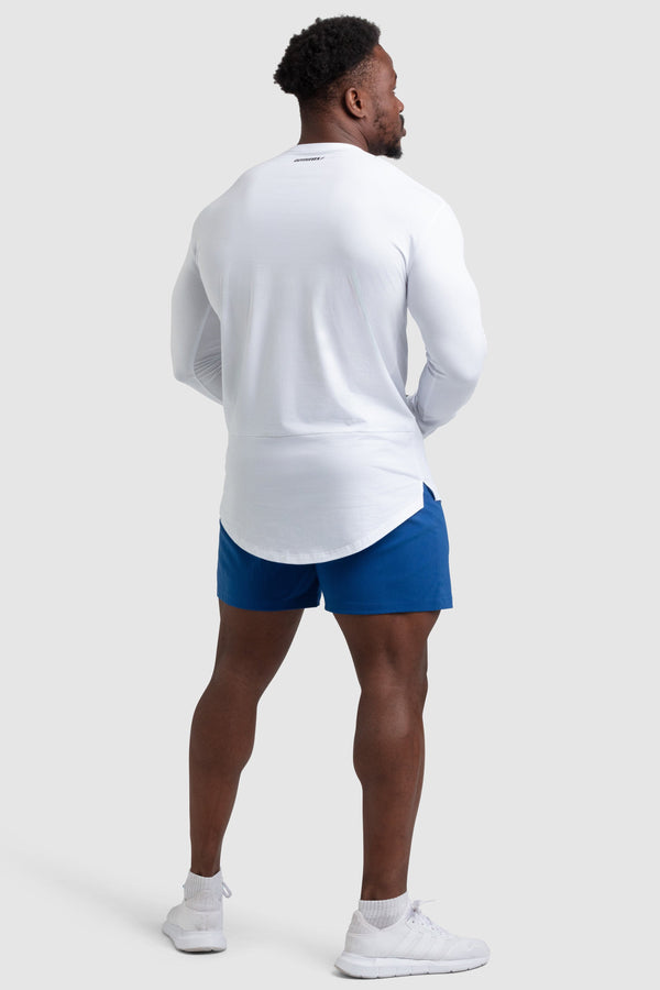 Mark Drop Long Sleeve - White – DOYOUEVEN