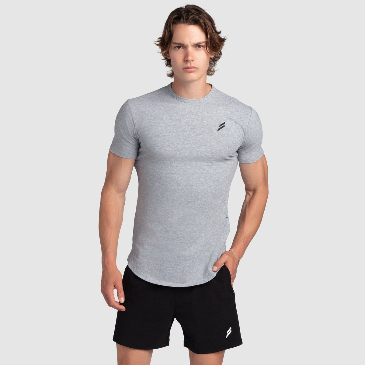 Mark Drop Tee V3 - Grey Marl – DOYOUEVEN